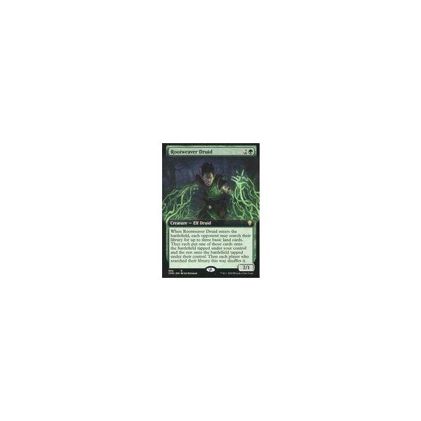 商品名：中古マジックザギャザリング 684[R]：【CMR】【拡張アート版】Rootweaver Druid/樹根織りのドルイドマジックザギャザリング/英語版/R/緑/統率者レジェンズ コレクター・ブースター分類：緑/レア度：Rシリーズ：統...