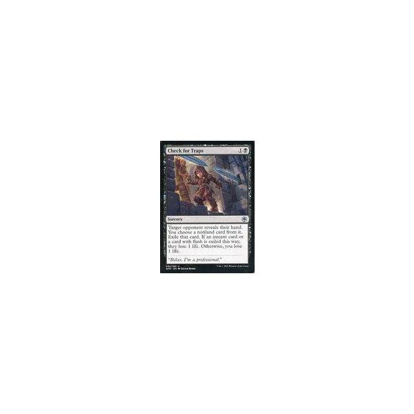 商品名：中古マジックザギャザリング 092/281[U]：【AFR】Check for Traps/罠を探すマジックザギャザリング/英語版/U/黒/フォーゴトン・レルム探訪分類：黒/レア度：Uシリーズ：フォーゴトン・レルム探訪商品解説■「マ...