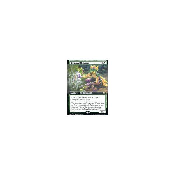 商品名：中古マジックザギャザリング 0059[R]：【LCC】【拡張アート版】Deeproot Historian/深根の歴史家マジックザギャザリング/英語版/R/緑/イクサラン：失われし洞窟 統率者デッキ コレクター・ブースター分類：緑/...