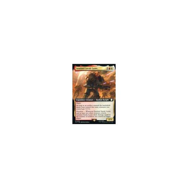商品名：中古マジックザギャザリング 0428[R]：【PIP】【拡張アート版】Sentinel Sarah Lyons/センチネル、サラ・リオンズマジックザギャザリング/英語版/R/マルチカラー/ユニバースビヨンド Fallout コレクタ...