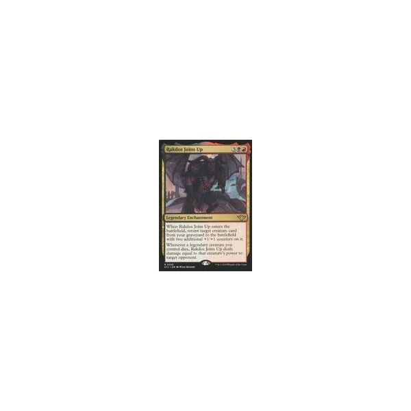 商品名：中古マジックザギャザリング 0225[R]：【OTJ】Rakdos Joins Up/ラクドスの加入マジックザギャザリング/英語版/R/マルチカラー/サンダー・ジャンクションの無法者分類：マルチカラー/レア度：Rシリーズ：サンダー・...