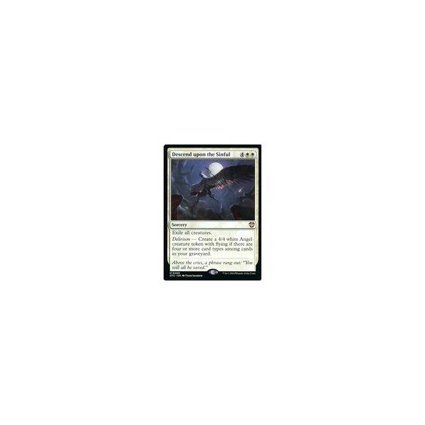商品名：中古マジックザギャザリング 0080[神話R]：【OTC】Descend upon the Sinful/罪人への急襲マジックザギャザリング/英語版/神話R/白/サンダー・ジャンクションの無法者 統率者デッキ分類：白/レア度：神話R...