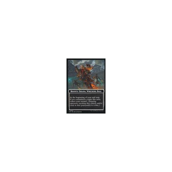 商品名：中古マジックザギャザリング 0030[トークン]：【OTC】BOUNTY： ERIANA  WRECKING BALL/賞金首：鉄球、エリアナマジックザギャザリング/英語版/トークン/賞金首/サンダー・ジャンクションの無法者 統率者...