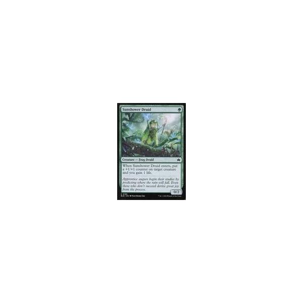商品名：中古マジックザギャザリング 0195[C]：【BLB】Sunshower Druid/天気雨のドルイドマジックザギャザリング/英語版/C/緑/ブルームバロウ分類：緑/レア度：Cシリーズ：ブルームバロウ商品解説■「マジック：ザ・ギャザ...