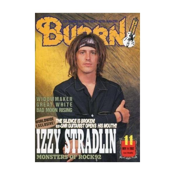 商品名：中古音楽雑誌 BURRN! 1992年11月号 バーンIZZY STRADLIN/WIDOWMAKER