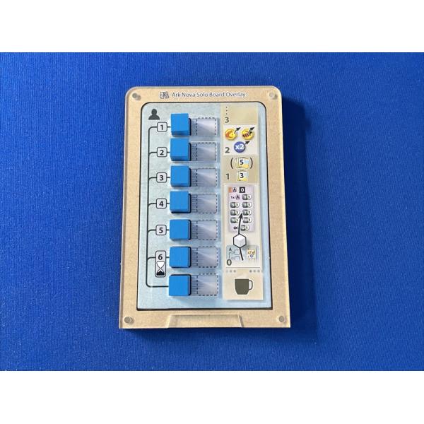 ソロプレイ用タイルオーバーレイ1枚です。ボードゲーム、アーク・ノヴァの駒が動かないようにする為のオリジナルオーバーレイ素材オーバーレイ：レーザー加工したMDF板(板厚:約2.5mm)の上にMDF板(板厚:約2.5mm)を載せ、その上にアクリ...