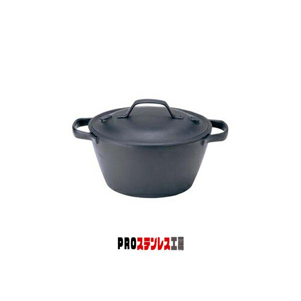 ●外寸(mm)：底径：150 幅320(取手含む)×奥行250×高さ180(蓋含む)  ●内寸(mm)：φ190 深さ：87 ●重量:2kg ●容量:2L ●板厚/厚み：底板:5.0 ●材質：鉄  ●電磁調理器：200V ● SGマーク認定...