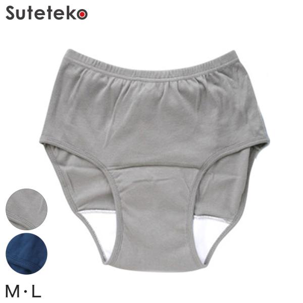 [サイズ]M(ウエスト:76-84cm)L(ウエスト:84-94cm)[カラー]紺/グレー[素材・加工]綿95%/ポリエステル5%[生産国]日本企画海外製[関連]スムース/消臭加工/抗菌加工/防水加工/50cc対応/吸水部分日本製 ca-i...