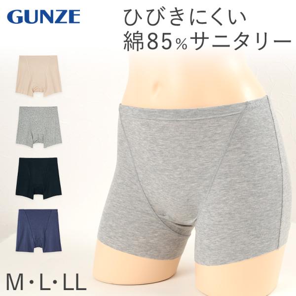 [サイズ]M(ヒップ:87-95cm)L(ヒップ:92-100cm)LL(ヒップ:97〜105cm)[カラー]A：ブラックB：グレーモクC：ブリリアントブラウンD：ネービーブルー[素材・加工]本体：綿85％、ポリウレタン15％裏マチ部：ポリ...