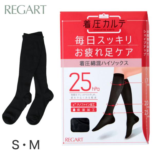 [サイズ]S（22〜24cm）M（23〜25cm）[カラー]ブラック[素材・加工]ナイロン/コットン/アクリル/ポリウレタン[生産国]日本製(MADE IN JAPAN)[関連]MedicPiedo 着圧カルテ 22-24cm 23-25c...