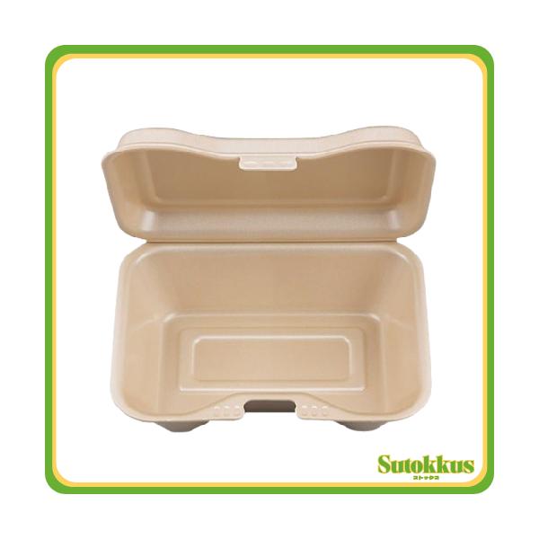 ケータリングやランチボックスにおすすめ！使い心地を考えた折蓋付き弁当容器手に持ちやすい容器形状で指先だけで簡単にワンタッチ開閉が可能電子レンジ使用不可／オーブン使用不可耐油性：なし耐熱温度：85℃ごはん容量：約200g