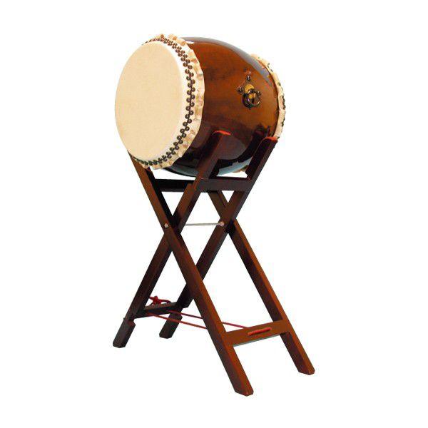 【サイズ】太鼓本体：面450mm｜胴570mm【台　座】縦390×横900×高さ940(mm)｜全高(含太鼓)1410mm｜面中心1090mm【素　材】面:牛皮　胴:松材　環:鉄製