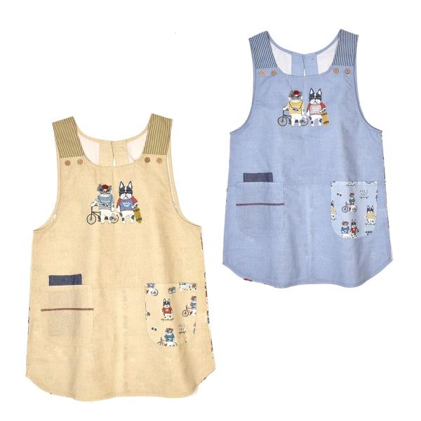 【発売日：2025年02月07日】ブランド：クスグルジャパン Kusuguru Japan品　番　：25-8033品　名　：アニマルモード  後釦リボンあきエプロンカラー　：#1/BE ベージュ、#2/SX サックスサイズ　：着丈80cm、...