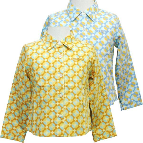 品質：綿100％ サイズ(着丈/身幅/袖丈),110(38/31/36)120(41/34/39.5)※cm