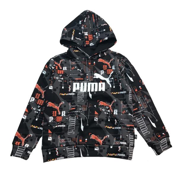 【発売日：2023年08月29日】ブランド：Puma プーマ 品　名　：キッズ ボーイズ ESS+ FUTUREVERSE フーディー スウェット FL品　番　： 678569カラー　： 01-プーマブラック素　材　：本体：コットン68％ ...