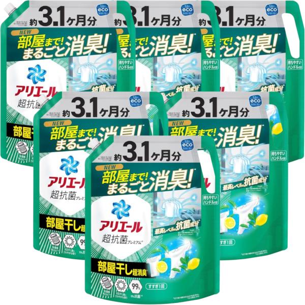 商品紹介NEW 部屋まで！まるごと消臭！*1最高レベルの抗菌成分*2 18時間抗菌*3干した衣服も部屋もW消臭！*1厚手タオルやパーカーの生乾き臭も徹底消臭*1洗濯サイクルエンドレス消臭！脱ぐ瞬間までニオイ断つ！*1洗濯槽の防カビ*410％...
