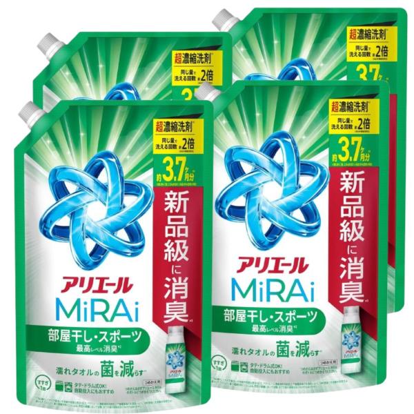 商品紹介100人中87人が実感　新品級にニオわない*1部屋干し・スポーツ最高レベル消臭*2濡れタオルの菌を減らす*3洗濯槽の防カビ*4タテ・ドラム式OK自動投入にもおすすめすすぎ1回OK天日干し級にさわやかな香り*1 P&amp;G調べ。ニ...