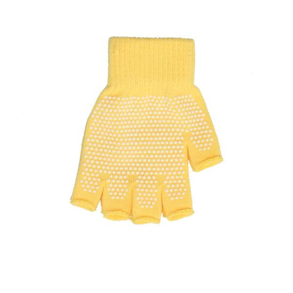 おたふく手袋(Otafuku Glove) のびのび手袋 スベリ止め付 5本指出し フリー G-878 イエロー Free Size ・5本指出し・のびのび手袋・フリー・梱包サイズ:1.0×15.0×12.0cmのびのび手袋