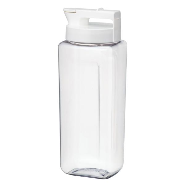 岩崎工業 ラストロウェア 冷水筒 スマート ピッチャー スリム 2.1L ホワイト 縦横置きできる ドアポケットに入る 熱湯OK 広口 軽量 幅11.7×奥行10.2×高さ30.6cm K-1291 W 日本製 ・サイズ:約11.7×10....