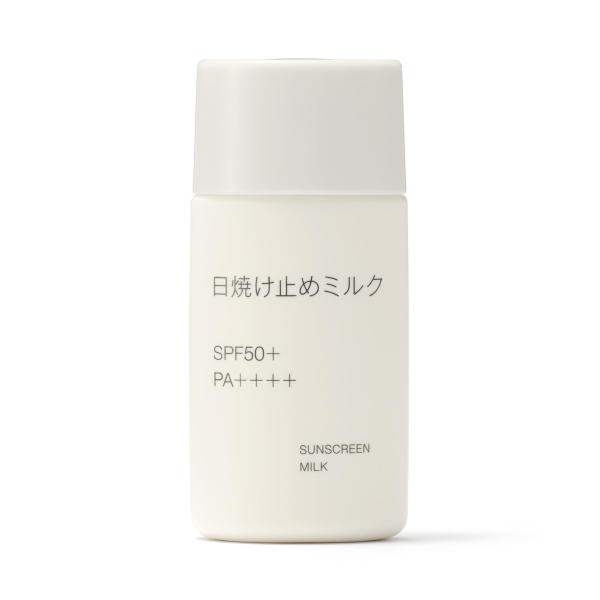 MUJI 無印良品 日焼け止めミルク(携帯用) ・SPF50+ PA++++ 30g 84464942 商品紹介SPF50+　PA++++　UV耐水性_★★　デリケートな肌にもやさしい低刺激性の顔・からだ用の日焼け止めミルクです。伸びがよく...
