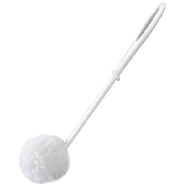 Sanko サンコー やわらか トイレブラシ 水だけでも汚れが落とせる特殊繊維 ホワイト傷がつきにくい レギュラー ホワイト びっくりフレッシュ 日本製 BF-97 ・【クリーナー部分】柔らかく360度繊維で覆われているので、便器のふち裏や...