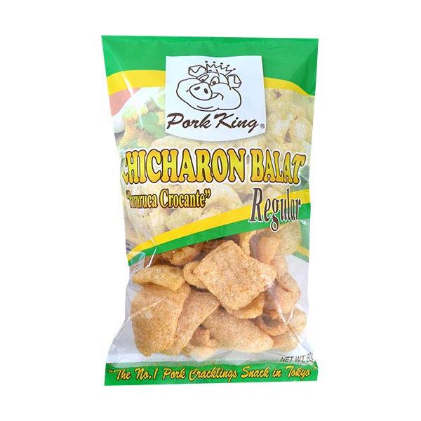 PORK KING CHICHARON BALAT REGULAR チッチャロン レギュラー (豚皮揚げスナック菓子) 60g (5個) ・60g・豚皮揚げスナック菓子