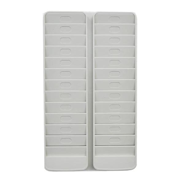 Wellz タイムカードラック icカード ホルダー 壁掛け 立て掛け シール 取付ネジ付き カードホルダー 24人用 タイムカード収納 IDカード ・【商品詳細】サイズ：約36×21cm・ラックの口幅：約9cm・素材：プラスチック製・本体...