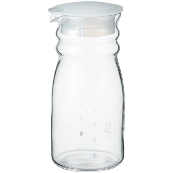 HARIO(ハリオ) 冷水筒 フリー ポット 700 耐熱ガラス 700ml 日本製 麦茶 ボトル お茶 冷蔵庫 FP-7-TW ・サイズ(約):幅92×奥行88×高さ190mm、実用容量:700ml・本体重量(約):275g・生産国:日本...