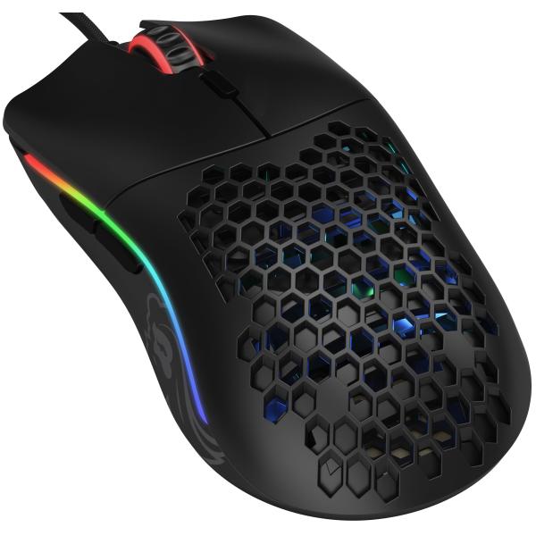 Glorious グロリアス モデルo ゲーミングマウス ブラック RGB 6個プログラムボタン 光るマウス USB マウス ゲーム用 軽量 国内正規品 (67g) ・あらゆる手にフィットするモデル： Model O は、つまみ持ち、つかみ...