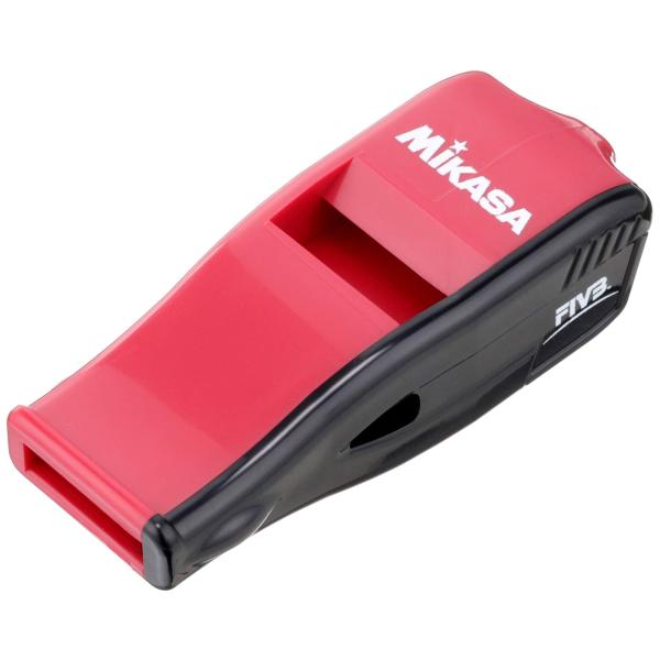 ミカサ(MIKASA) 国際バレーボール連盟(FIVB)ホイッスル ビートマスター 赤黒 BEAT-RBK ・ひも付(ナイロン製、安全パーツ付)・シャープな吹出し音を出せる「コルクなし」ビートマスター・公益財団法MIKASA(ミカサ)のグロ...