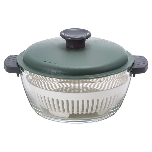 ベストコ 電子レンジ調理 オーブン調理 耐熱ガラス 鍋 1.0L カーキ LLG484 ロック&amp;ロック ・※直火で使用不可。・原産国：中国・商品サイズ：幅21.5×奥行16.9×高さ15.9cm・素材・材質：本体／耐熱ガラス（耐熱温...