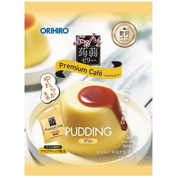 オリヒロ ぷるんと蒟蒻ゼリー プレミアムカフェ プリン 200g（20g×10個入）×6袋 ・保存方法:直射日光・高温多湿な場所を避けてください。・内容量:200g（20g×10個入）×6袋・商品説明:ぷるんとの贅沢シリーズ、プレミアムカフ...