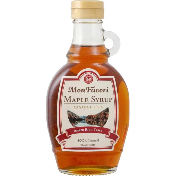 モンファボリ ピュア メープルシロップ 250g カナダ産 100% メープル 液だれ防止 ワンタッチキャップ アンバー リッチテイスト グレードA シロップ 商品紹介カナダ・ケベック州産の100%ピュアメープルシロップです。メープルシロッ...
