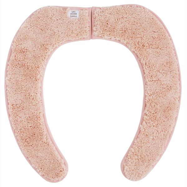 レック ぴたQ 吸着 べんざシート 極上もこふわ タフト生地 (ピンク) 全型対応/貼るタイプ/洗濯OK/薄型パッケージタイプ ・O型、U型どの便座でもOK！暖房OFFで節電になります。・しっかり吸着するので便座を立てても落ちたりズレたりし...