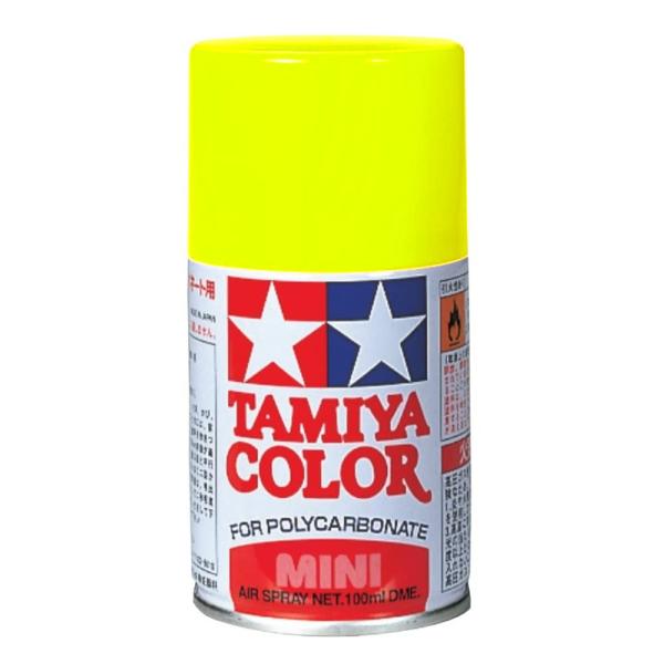 タミヤ(TAMIYA) ポリカーボネートスプレー PS-27 蛍光イエロー 模型用塗料 86027 ・※表示されている色は近似色です。実際の塗装色とは異なる場合があります。・スプレータイプのポリカーボネート(クリヤー)ボディ用カラー・合成樹...