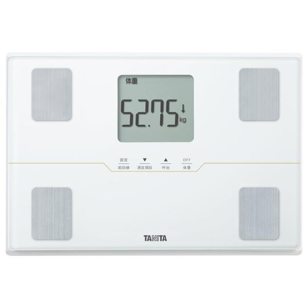 タニタ 体重計 体組成計【50g単位で測定可能/細かい変化も直ぐに分かる/スマホ必要無し】体脂肪率/内臓脂肪レベル/筋肉量/基礎代謝量/体内年齢/推定骨量/BMI/立掛け収納OK/乗るピタ ヘルスメーター BC-315 ホワイト ・サイズ:...