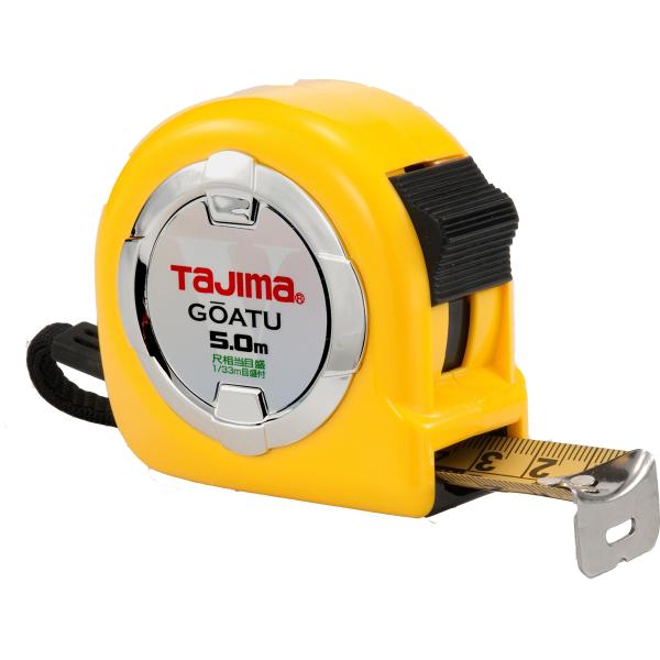 タジマ(Tajima) コンベックス 剛厚テープ5m×25mm 剛厚ロック25 尺相当目盛付 GAL2550S 商品紹介剛厚(ストロング)スチールテープ。剛厚テープ仕様コンベックス。ヨンゴーゴーピッチ表示(↓)付。ストラップ付。大型ベルトク...