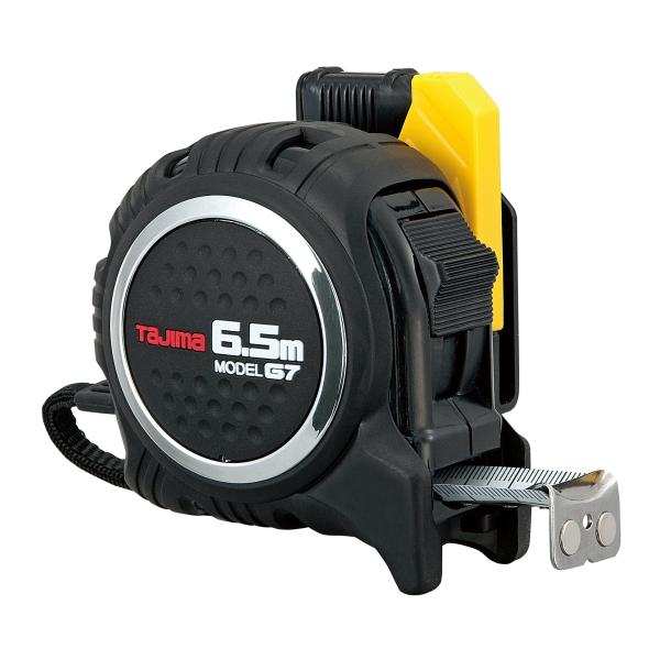 タジマ(Tajima) コンベックス 6.5m×25mm セフG7ロックマグ爪25 SFG7LM2565 ・ABSボディをスリットを刻んだアーマードケースでカバー。万一の落下等の衝撃から本体を守ります。爪を保護するフックガードバンパー付。・...