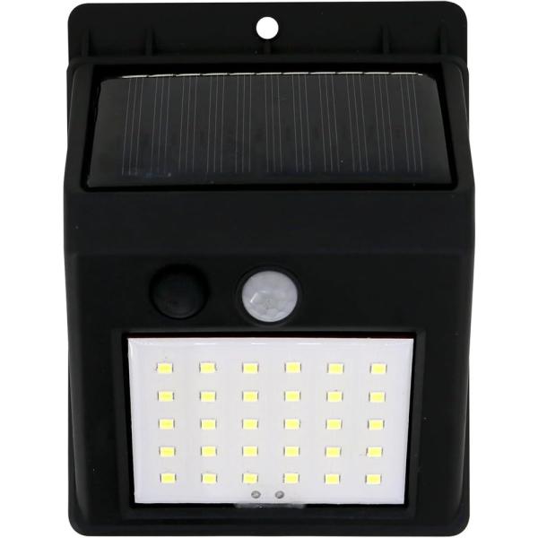 トレードワン センサーライト 人感センサー ソーラーパネル 30灯 マグネット 自動点灯 配線不要 防犯 セキュリティ 常夜灯 ナイトスター ブラック ・サイズ:約9.6×4.8×12.5cm・マグネット式・材質:ポリプロピレン・スチール●...