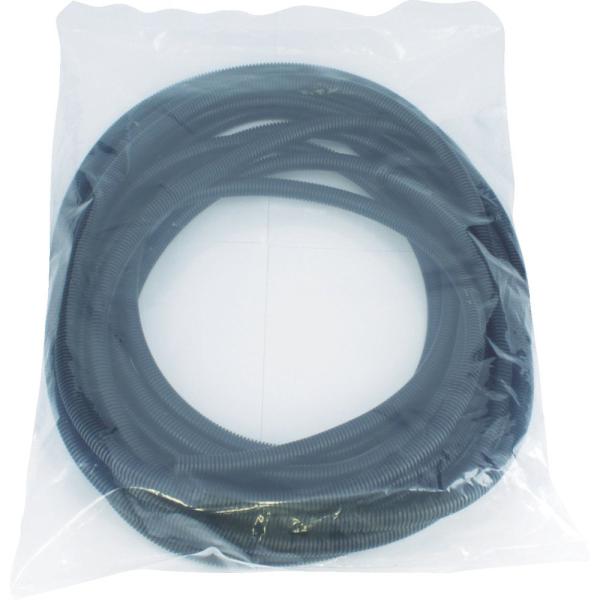 トラスコ中山(TRUSCO) コルゲートチューブ 電設用ケーブルモール・プロテクター ブラック 内径7.4mm 長さ10m TKCT-07-10 ・内径(mm):7.4・原産国:日本・屋内用・長さ(m):10・難燃性ポリプロピレン縦方向にス...