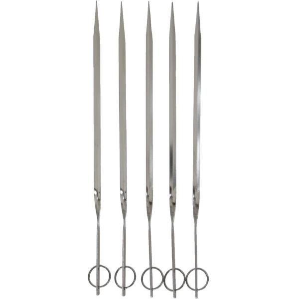 ?儀(Takagi)日本製 高儀 ステンレス焼き串 5本組 ・[材質]本体:ステンレス鋼・サイズ:約幅1.7×高さ21.2×奥行0.5cm・生産国:日本・重量:約10g●焼き鳥などに