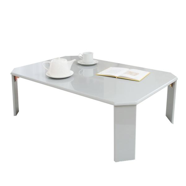 不二貿易 ローテーブル 折りたたみテーブル 幅90×奥行60×高さ32cm ライトグレー UV塗装 お手入れ簡単 ルーチェ 38707 ・サイズ:幅90×奥行60×高さ32cm・原産国:ベトナム・完成品・本体重量:7.4kg・材質:甲板ノ表...