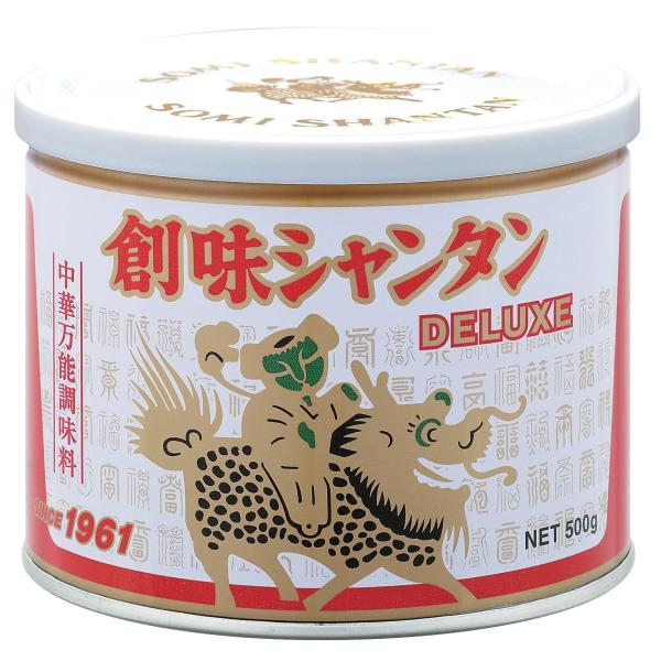 創味食品 創味シャンタンDELUXE 500g 商品紹介創味シャンタンＤＸは、清湯スープをベースに、油脂、玉葱、ニンニク、スパイス等20数種類を配合したペースト状の中華スープの素です。 業務用の中華万能調味料として、創味食品が1961年に開...
