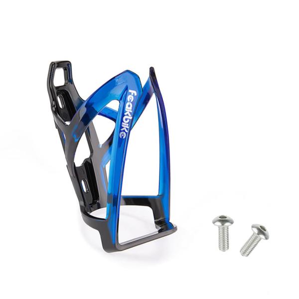 自転車 ボトルケージ バイク ドリンクホルダー 軽量 伸縮性がよく、ボトルケージ装着工具付きの使い勝手の良いロードバイク/クロスバイク/マウンテンバイクなどのグラデーション一体成形に適している（ブラックブルー 1セット） ・【仕様】自転車の...