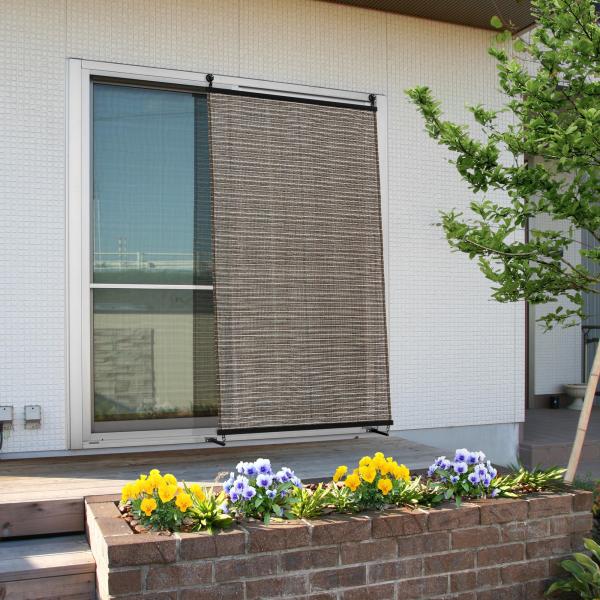 タカショー 日よけ 洋風すだれ ブラウン 1×1.8m ポリエチレン JS 風通しが良い シェード サンシェード オーニング JS-1018BR ・サイズ:約 100×1.3×180cm・原産国:中国・日よけはでき、目隠しの機能ももつシック...