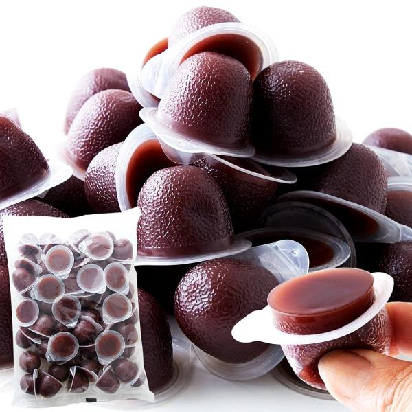 天然生活 ひとくちミニ水ようかん (50個) 一口サイズ 和菓子 水羊羹 徳用 餡 こしあん (小豆) ・【どんな美味しさ？】「ちょうどいい甘さ」と「小豆の風味」がたまらない♪喉越しの良さも自慢です！！・【可愛いひとくちサイズ】食べやすい一...