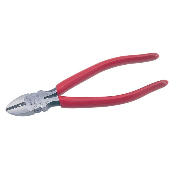 スーパーツール(SUPERTOOL) 強力ニッパーH SN150 ・切断能力:(鉄線)直径1.8mm、(銅線)直径2.6mm、ピアノ線:直径1.2mm鉄線や銅線の切断専用工具。電気機器類の細工、補修などに最適。