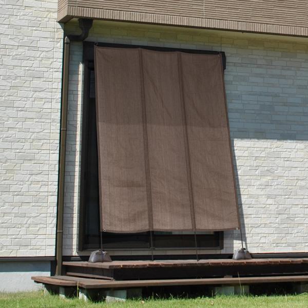 タカショー 日よけ 洋風タテス モカ 1.9×2.4m ポリエチレン GST 紫外線に強く破れにくい シェード サンシェード よしず GST-T240M ・幅が約190cmのため、1間(182cm)のサイズならしっかり覆うことが可能に。・本...