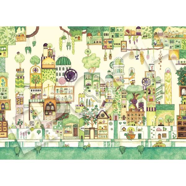 エポック社 2000スーパースモールピース ジグソーパズル イラスト/アート 西村典子 老舗薬局の秘密横丁 (38×53cm) 54-223 のり付き ヘラ付き 点数券付き EPOCH ・(C)西村典子・独自の世界観で私たちをワクワクさせて...