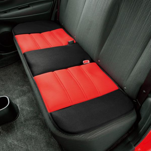 ボンフォーム(BONFORM) シートクッション メッシュフィット 軽/普通車 トリプル ストッパー付き トリプル2.3x125x45cm レッド 5339-05R ・ストッパー付きでクッションのズレ落ち防止・低反発ウレタンで体圧分散・手洗...